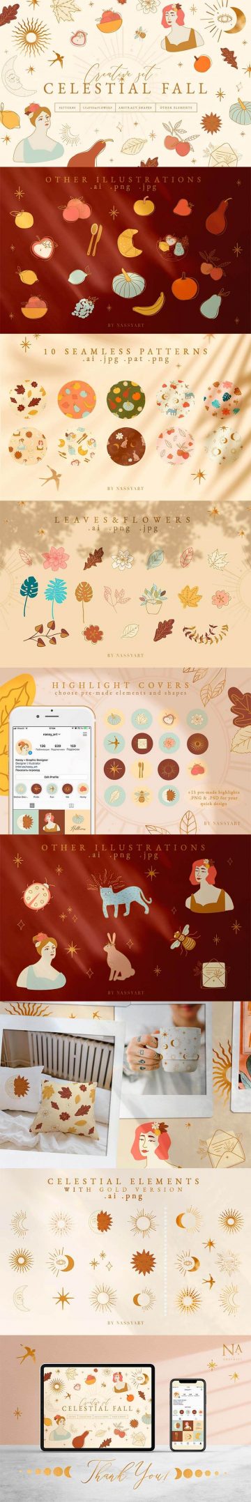 Celestial-Fall-Graphic-Set-NassyArt-1 | PhotoshopVIP